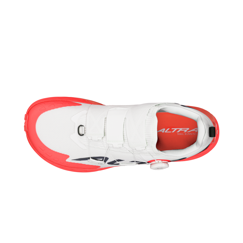 Timp 5 BOA Men’s Trail Running Shoe - White/Red | Altra Running US